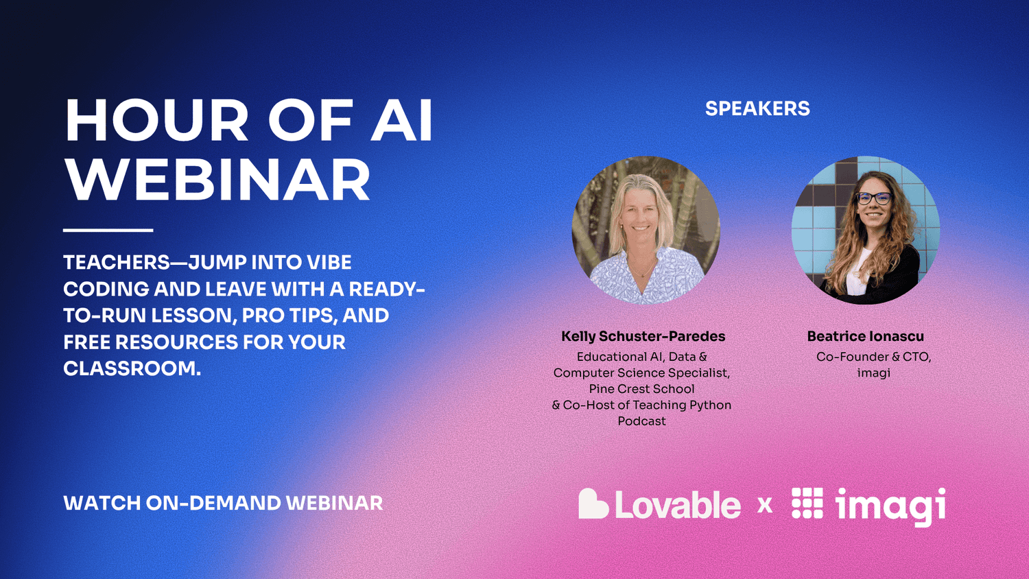 imagi + Lovable — Creative AI for Classrooms